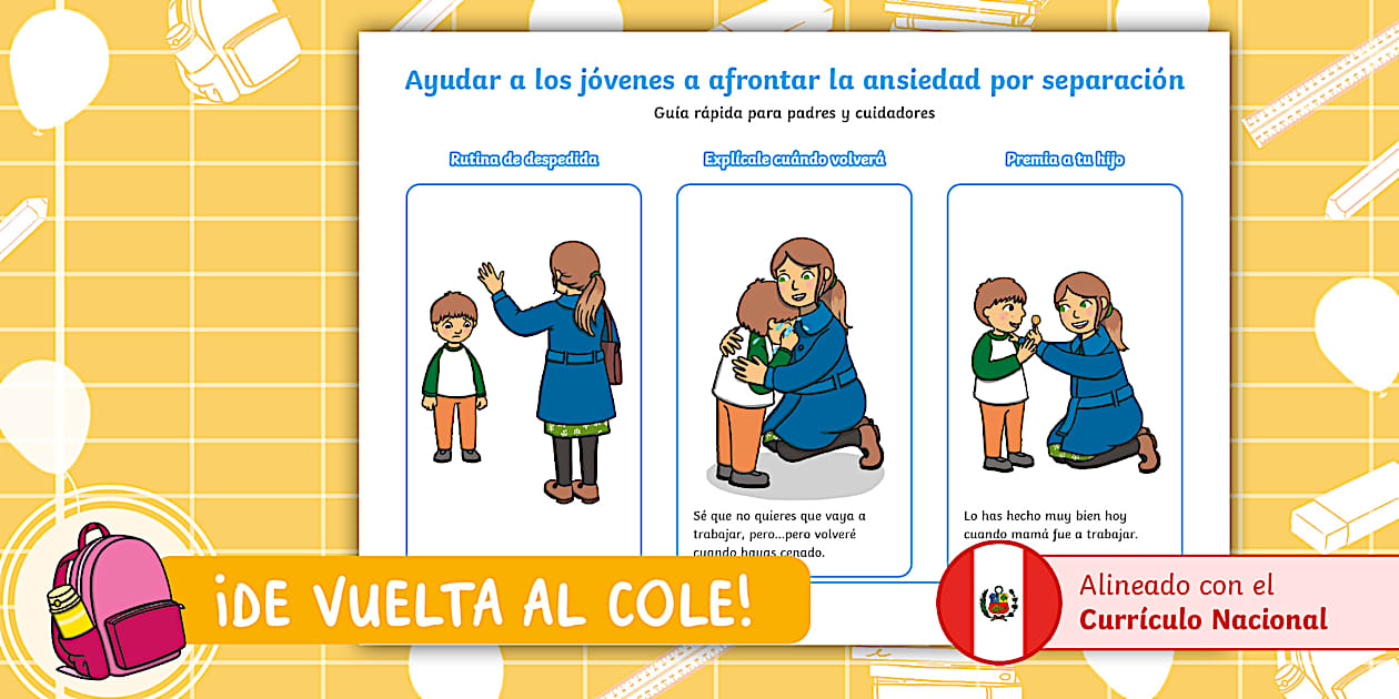 Guía para padres sobre la ansiedad por separación | Twinkl