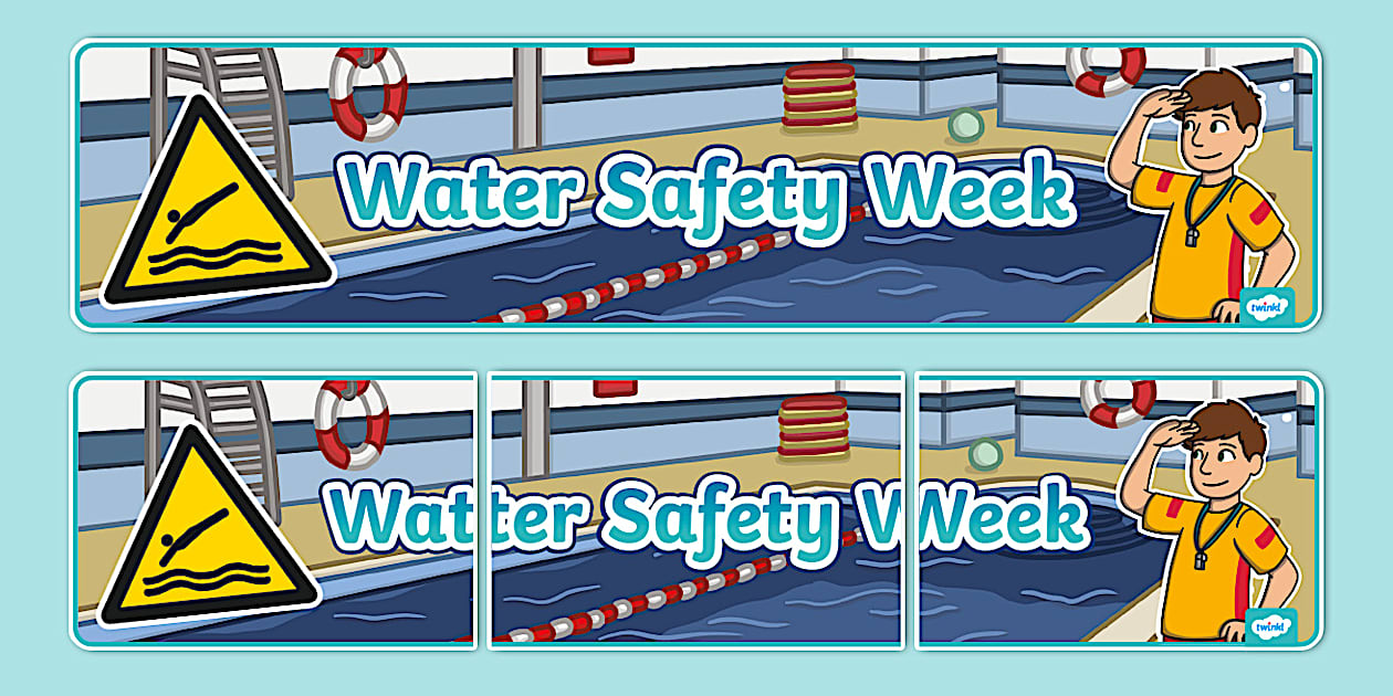KS1 Water Safety Week Display Banner (Lehrer gemacht)