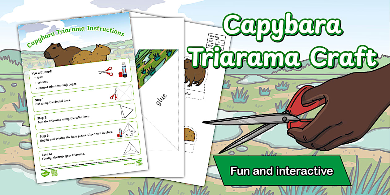 FP LS Creative Arts 3D Capybara Triarama Craft (CAPS)