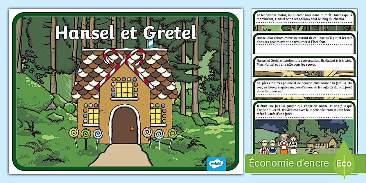 Cartes séquentielles : Hansel et Gretel - Twinkl