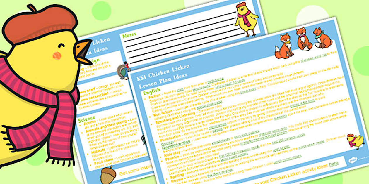 Chicken Licken KS1 Lesson Plan Ideas