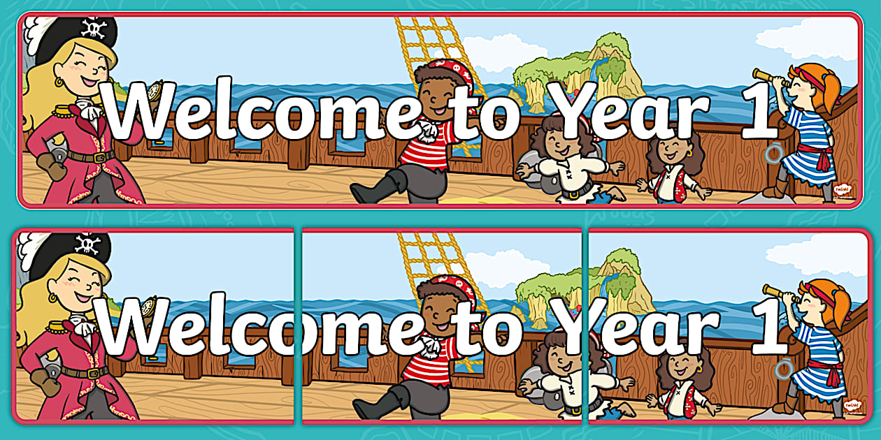 Welcome to Year 1 Sign | Display Banner | Jake's First Day