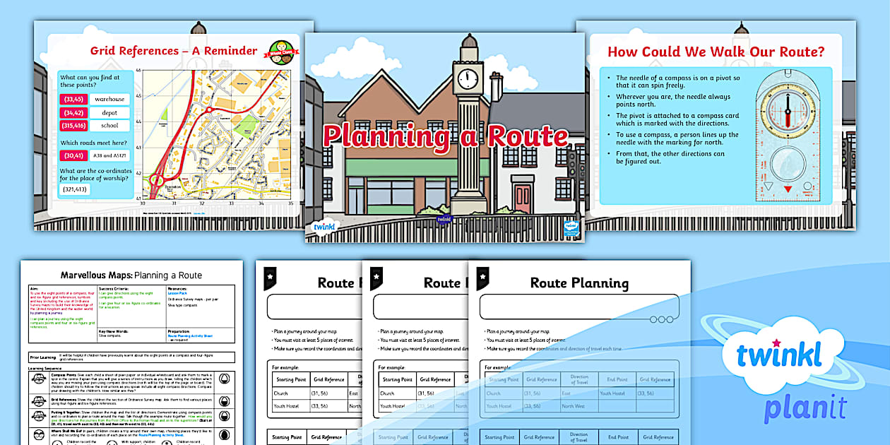 Planning a Map Route Lesson Plan 5 - Year 5 Geography