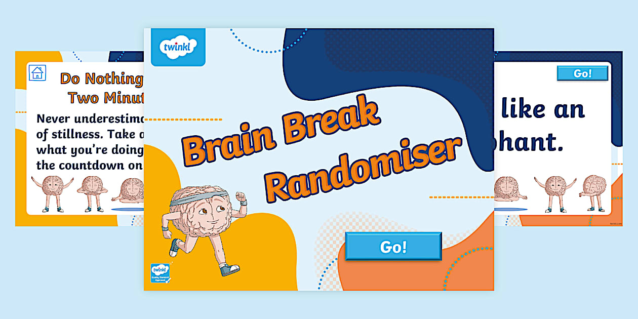 Brain Breaks in Under 2 Minutes Randomiser (teacher made)
