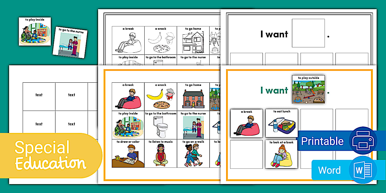 I Want Communication Board | Special Education | Twinkl USA