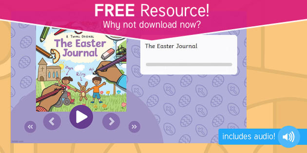 FREE! - The Easter Journal Listen and Follow Audio Story