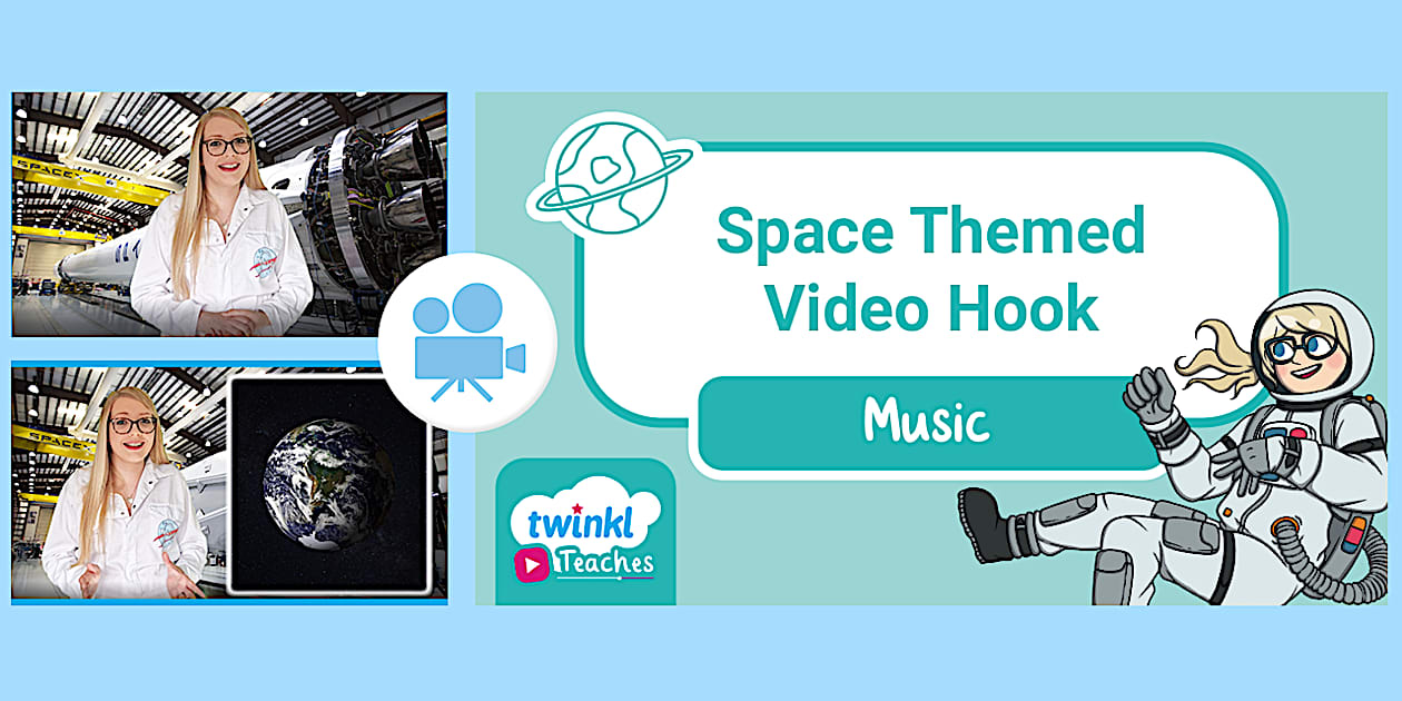 👉 KS1 (Ages 5-7) Space Themed Video Hook - Music