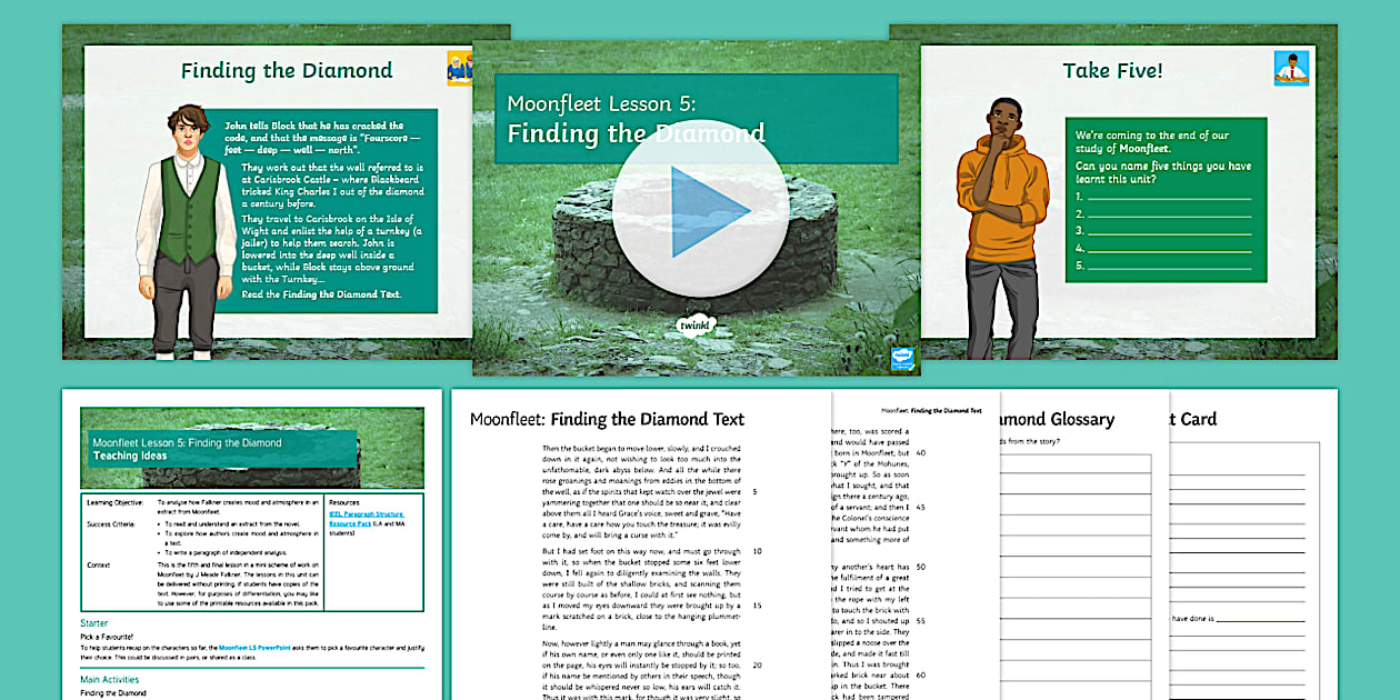'Moonfleet' Lesson 5: Finding the Diamond Lesson Pack
