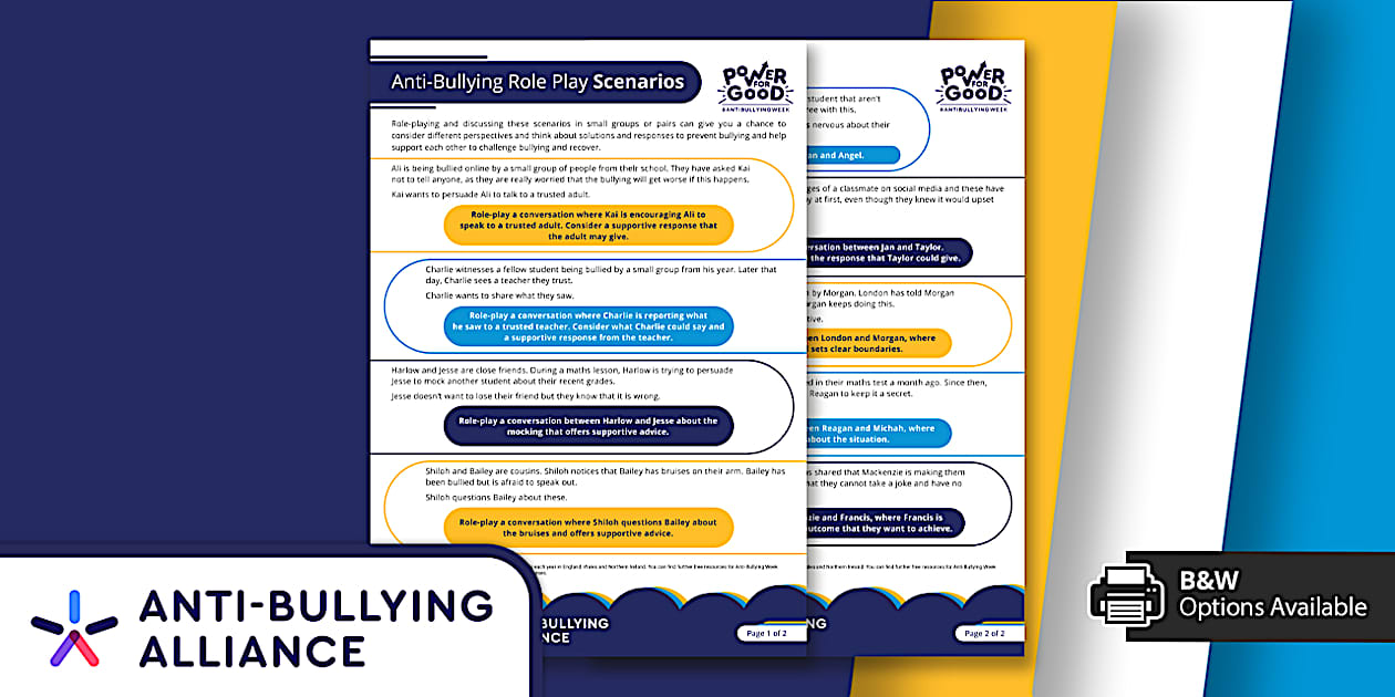 Anti-Bullying-Role-Play-Scenarios