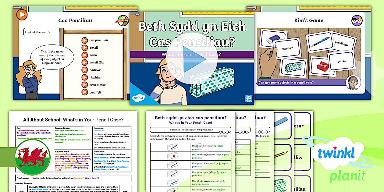 Learn Welsh: All About School: Lesson 2 - What's in your Pencil Case?