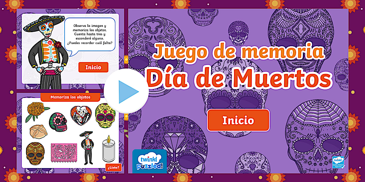 Día de Muertos - juego de memoria (Teacher-Made) - Twinkl