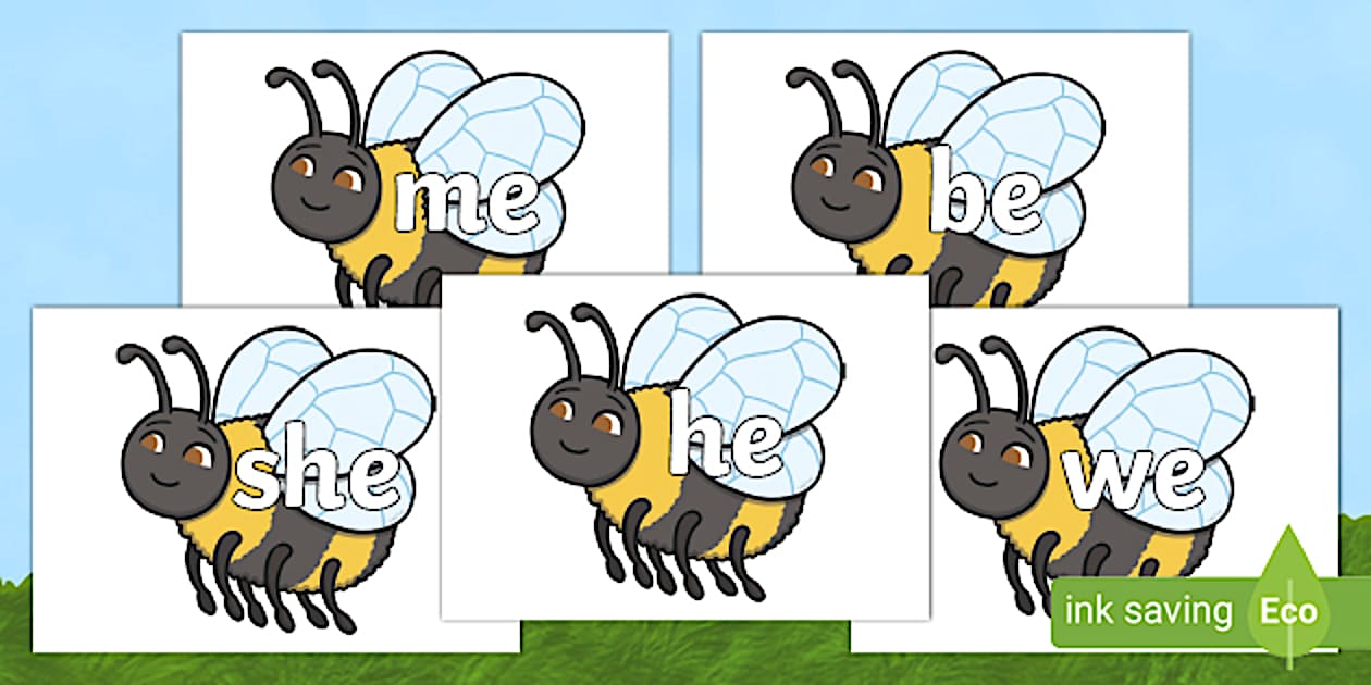 Phase 3 Tricky Words On Bees (teacher made) - Twinkl