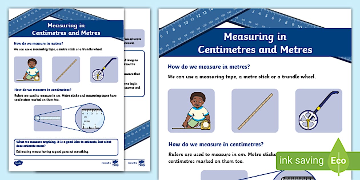 Estimating and Measuring in cm and m (teacher made) - Twinkl