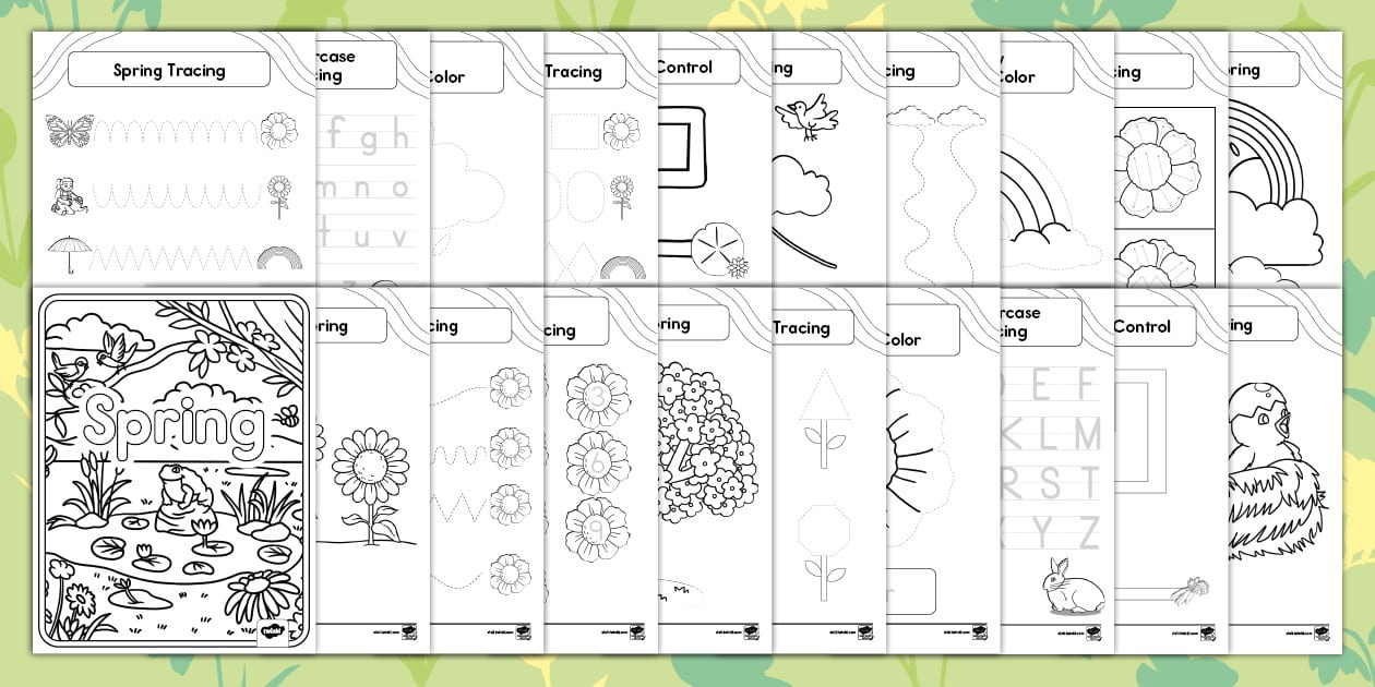 Spring Toddler Busy Book (teacher made) - Twinkl