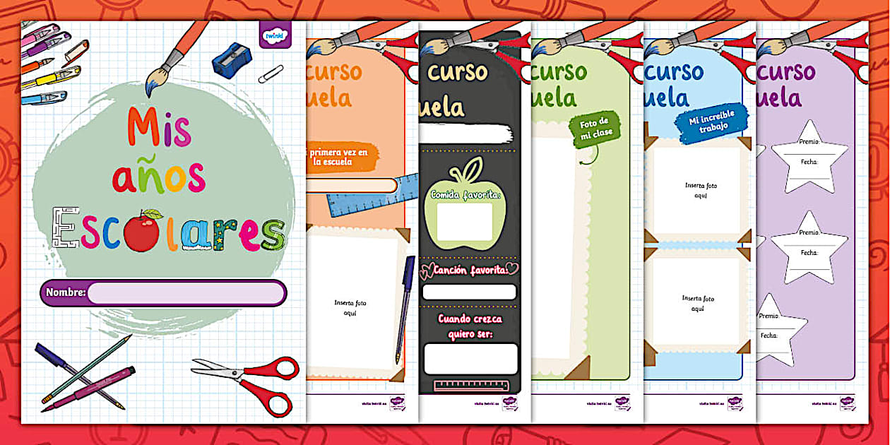 Diario: Mis años escolares (Teacher-Made) - Twinkl