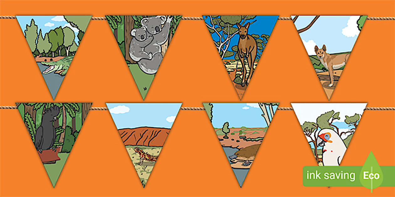 Australian Native Fauna Bunting - Twinkl