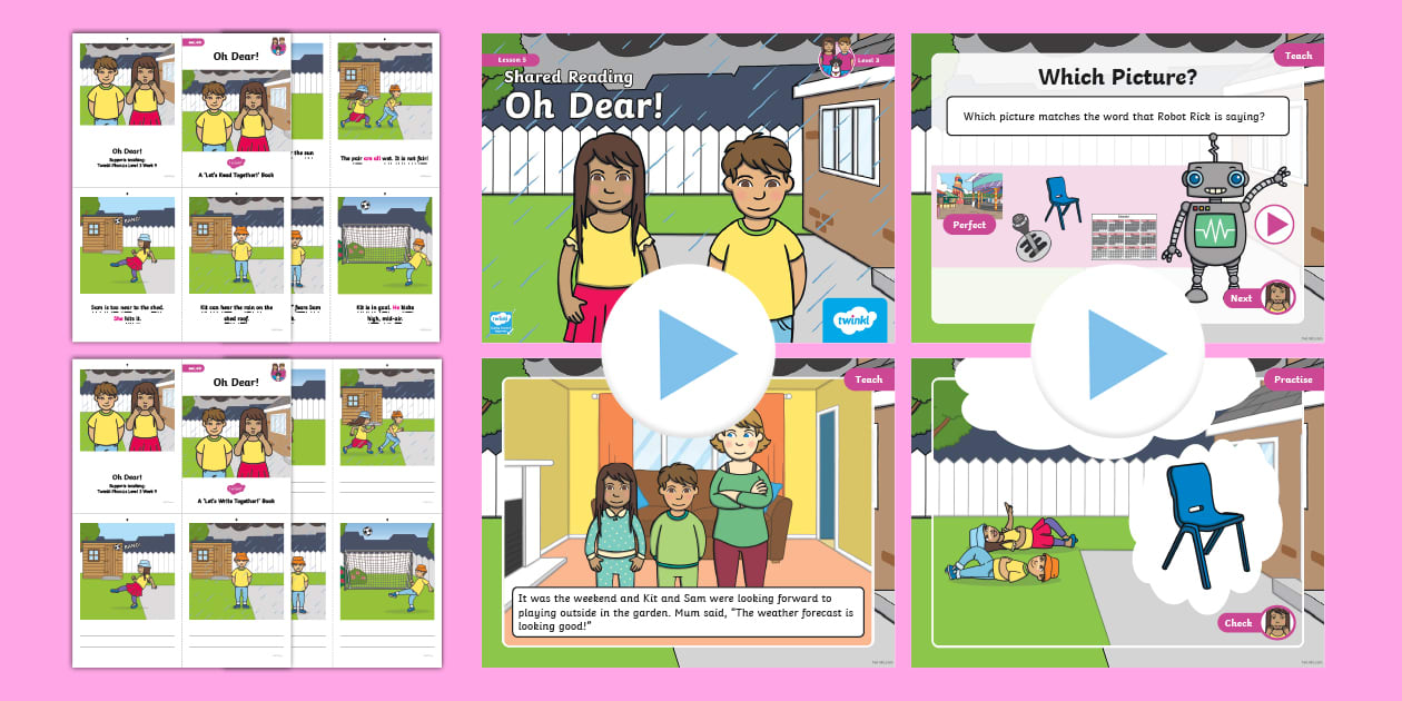 'ear, air' Phonics Lesson Pack - Level 3 Week 9 Lesson 5