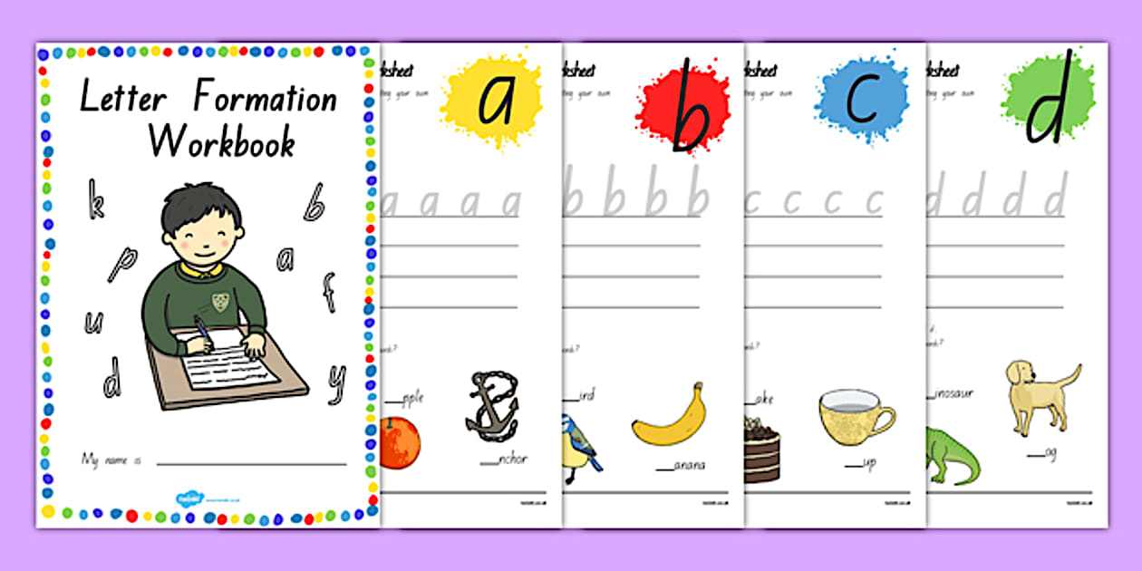 Letter Formation Practice Workbook NZ (teacher made)