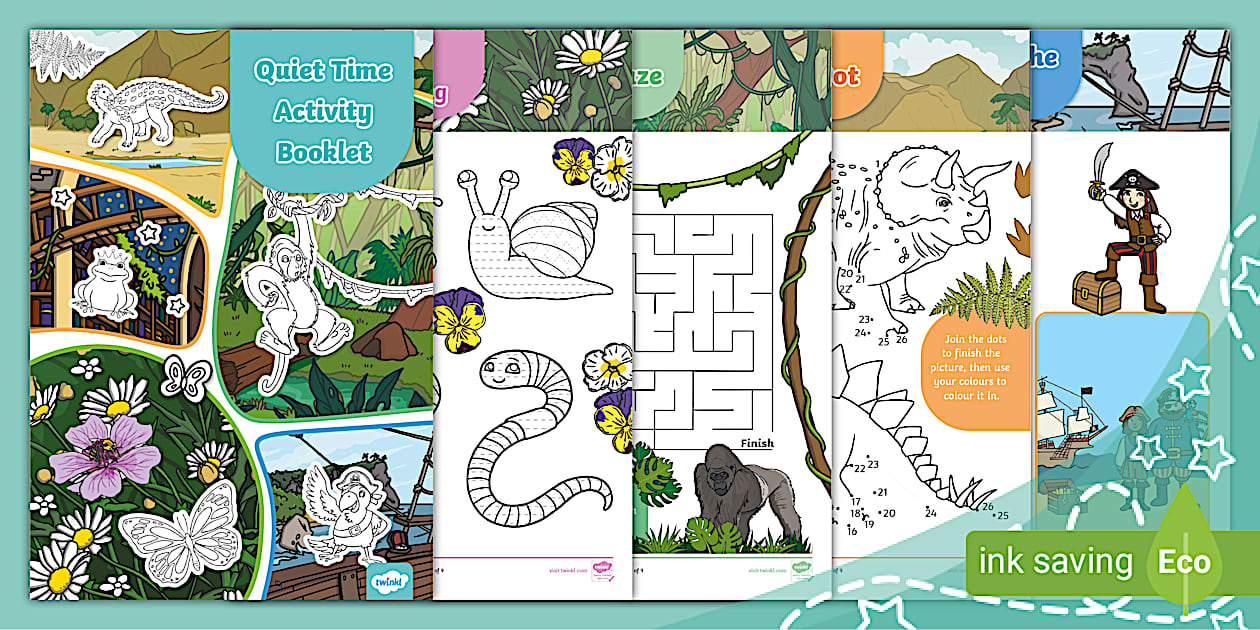 Quiet Time Activity Booklet (teacher made) - Twinkl