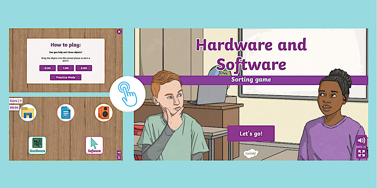 Hardware and Software Go! Game - Twinkl - KS2 (teacher made)