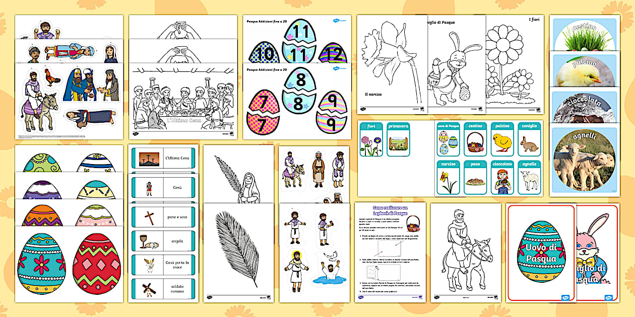 Pacco di Risorse Lapbook di Pasqua (teacher made) - Twinkl