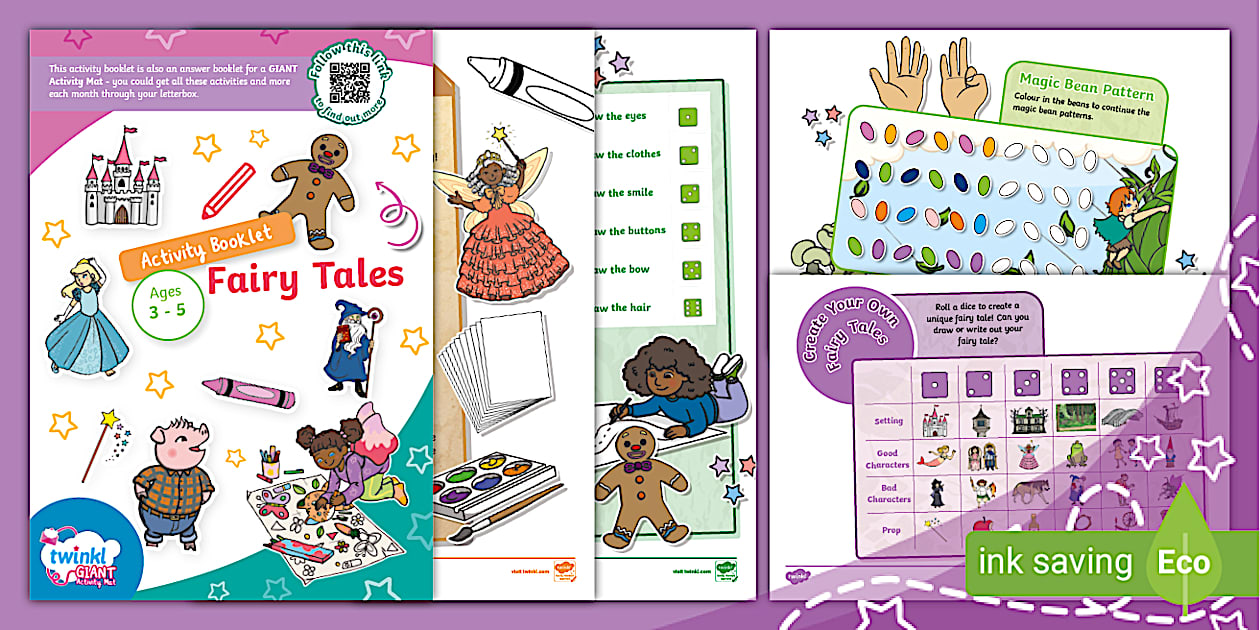 Fairy Tales Activity Booklet (Ages 3 - 5) (Teacher-Made)