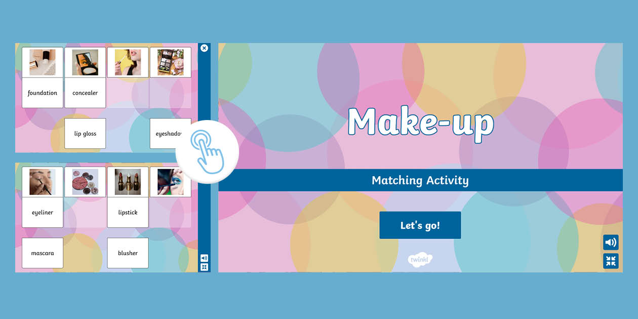 Make-Up Interactive Matching Activity (teacher made)