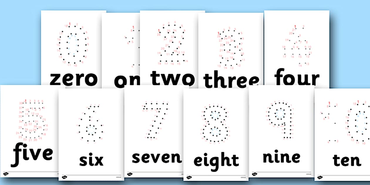 Dot to Dot Numbers 0-10 Activity (Teacher-Made) - Twinkl