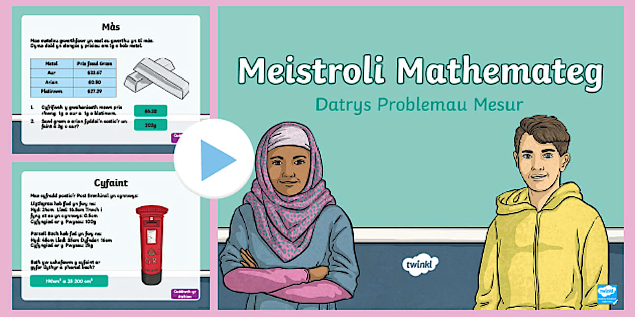 Pŵerbwynt Datrys Problemau Mesur (teacher made) - Twinkl