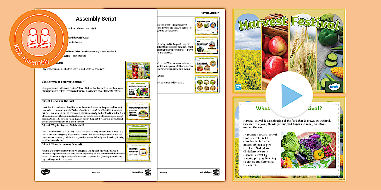 KS2 Harvest Festival Assembly - Harvest Assembly Ideas