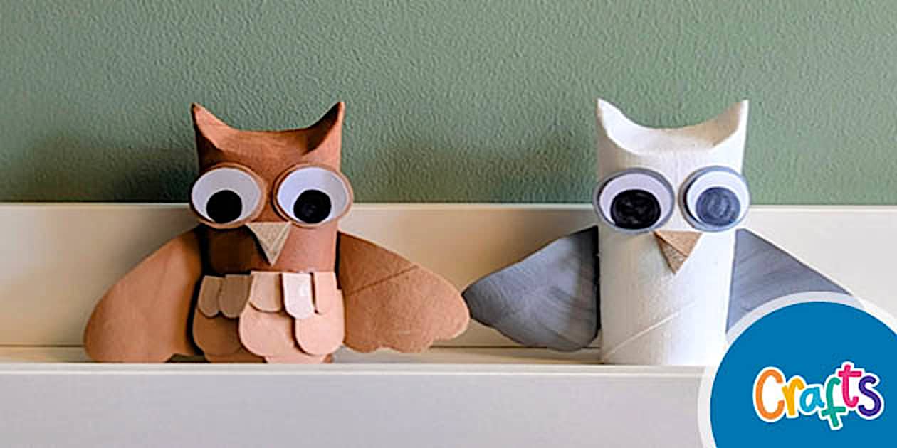 Owl Cardboard Tube Craft (teacher made) - Twinkl