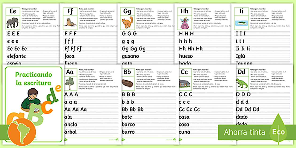 Ejercicios de caligrafía en PDF - Twinkl México