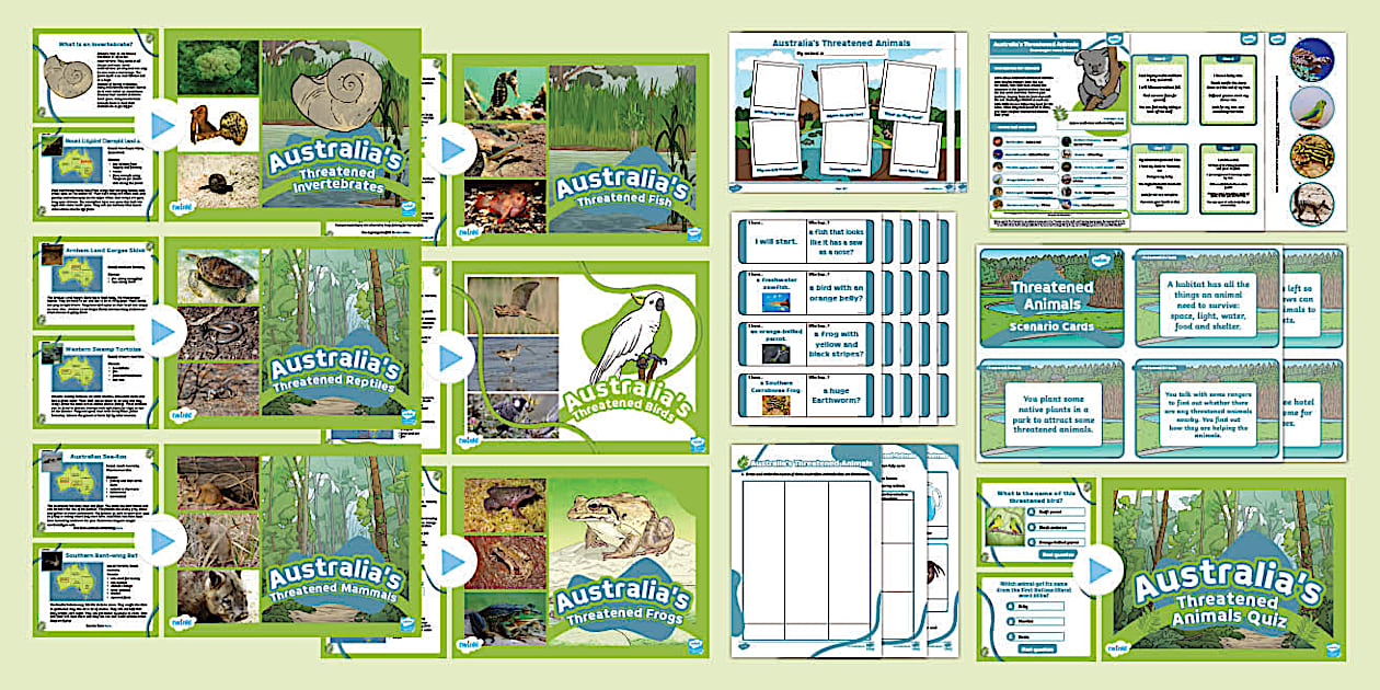 Australian Threatened Species F-2 Pack (teacher made)