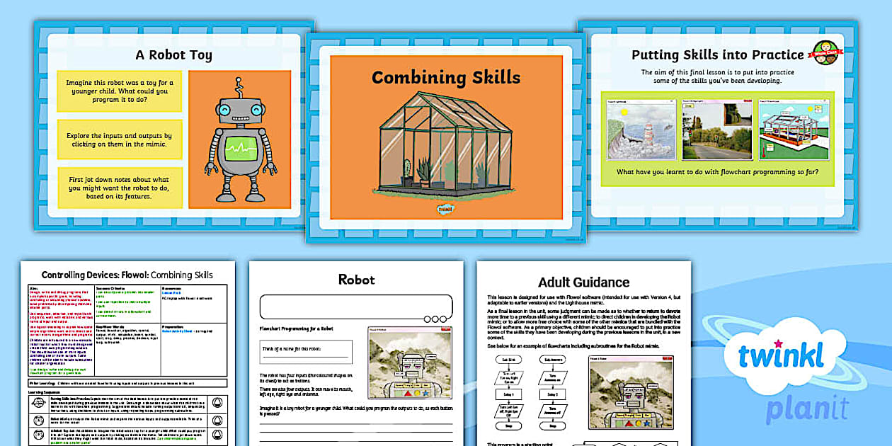 Computing: Controlling Devices Flowol: Combining Skills Year 5 Lesson ...
