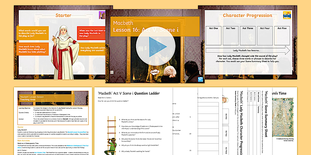 Macbeth Act 5 | Lesson 16: Act V, Scene I | Beyond English