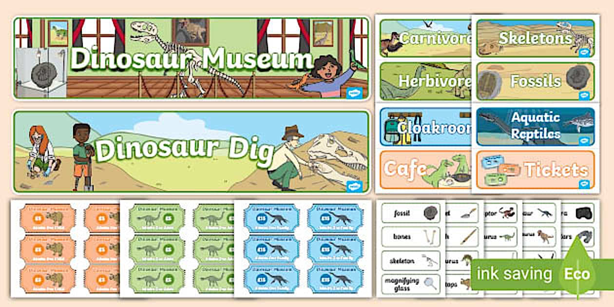 Dinosaur Museum Role Play | Dinosaurs | Twinkl | EYFS