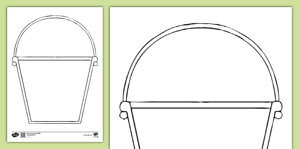 Full Bucket Colouring | Colouring Sheets (teacher made)