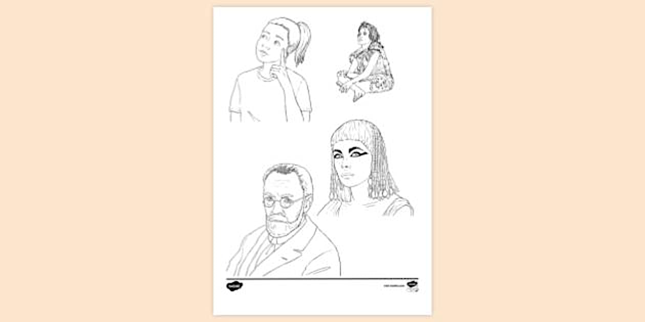 People Colouring Page | Colouring Sheets (teacher made)