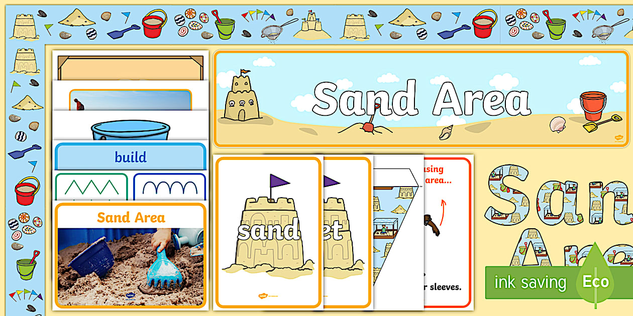 EYFS Sand Area Classroom Set Up Pack (teacher made) - Twinkl