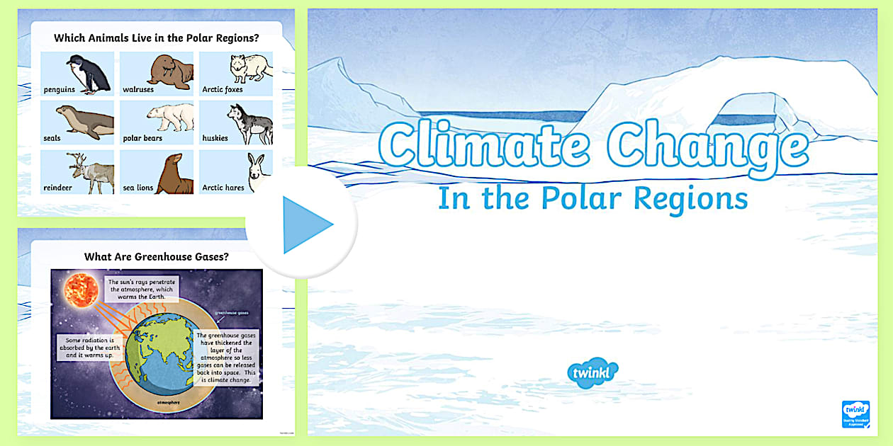 LKS2 Climate Change in the Polar Regions PowerPoint - Twinkl