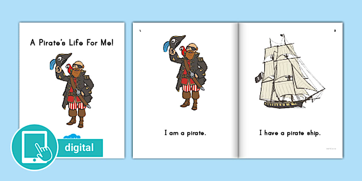 Pirates Emergent Reader eBook (teacher made) - Twinkl