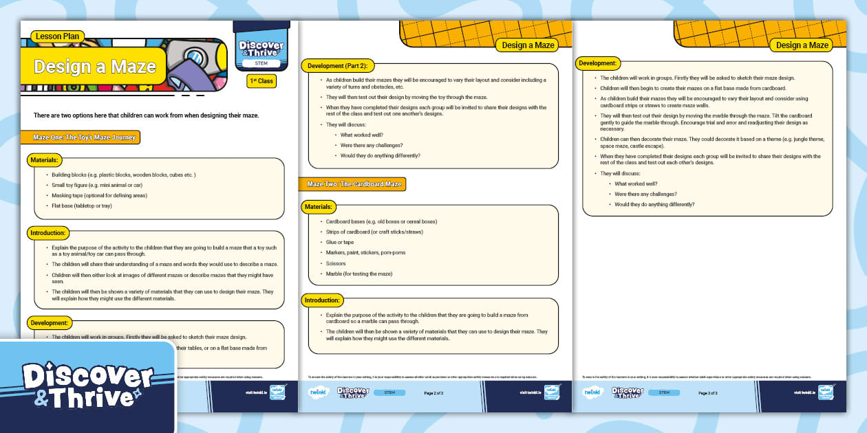 STEM Toy Engineers Design a Maze