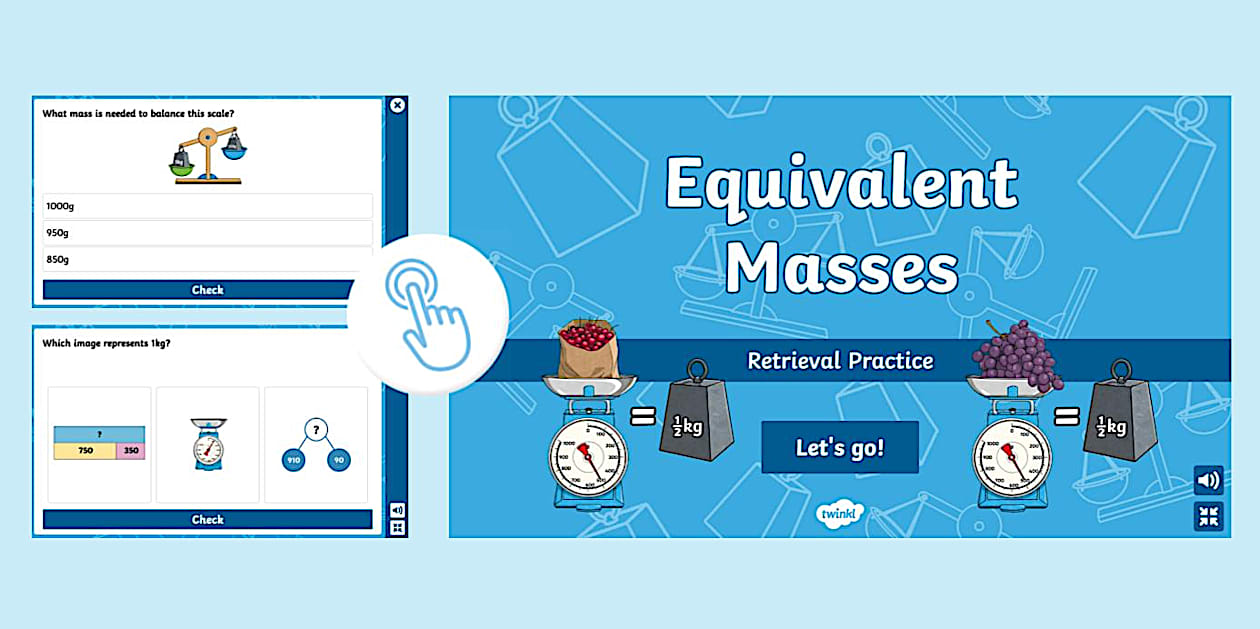 👉 Retrieval Practice: Equivalent Masses Maths Interactive Quiz