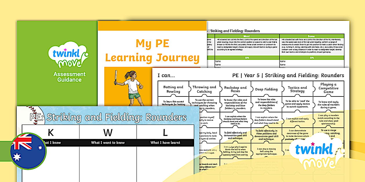 Move PE Y5 Striking and Fielding: Rounders Assessment Pack