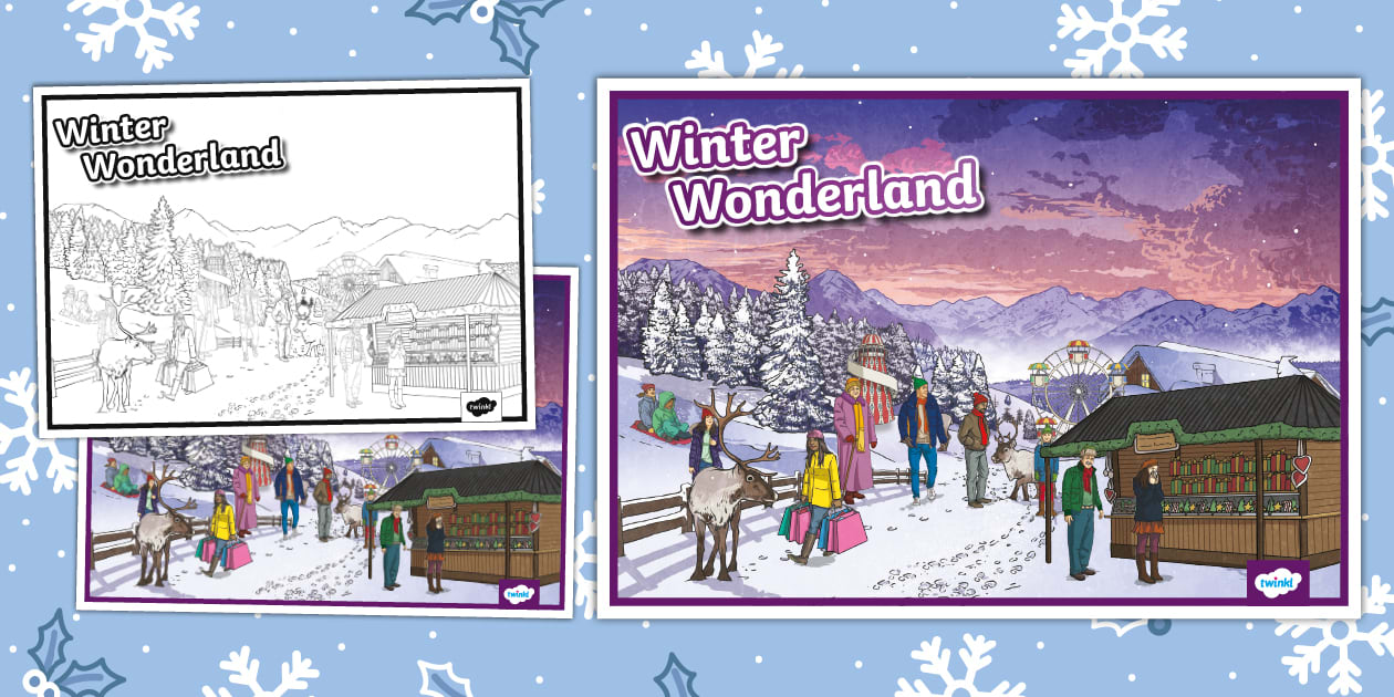 Winter Wonderland Display Poster (teacher made) - Twinkl