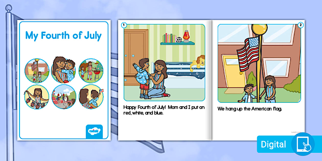 My 4th of July eBook | Interactive 4th of July Book | Twinkl