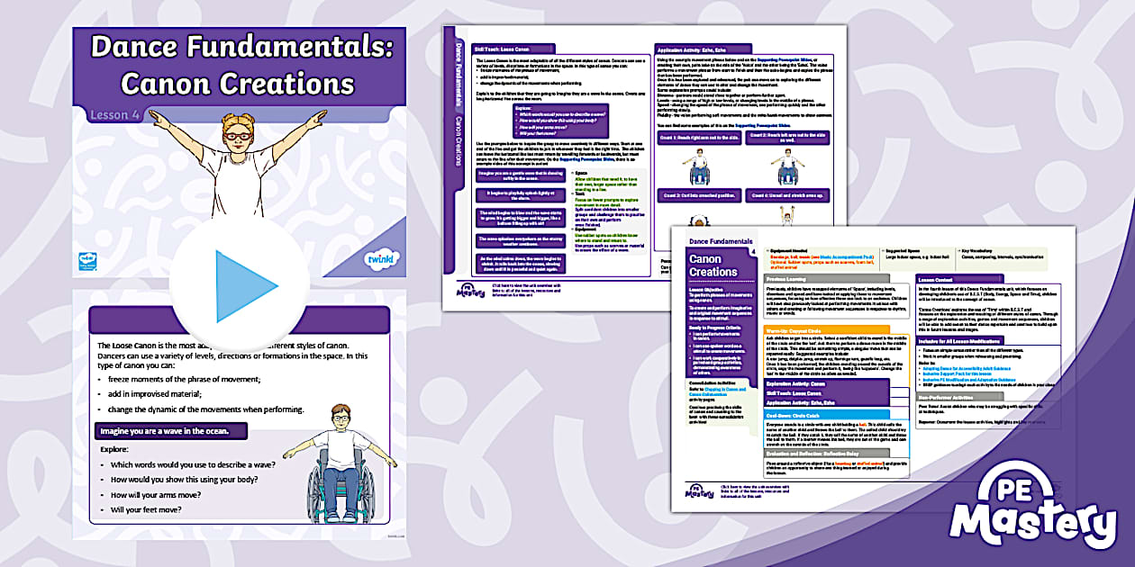 2nd Class Dance Fundamentals Lesson 4 - Canon Creations