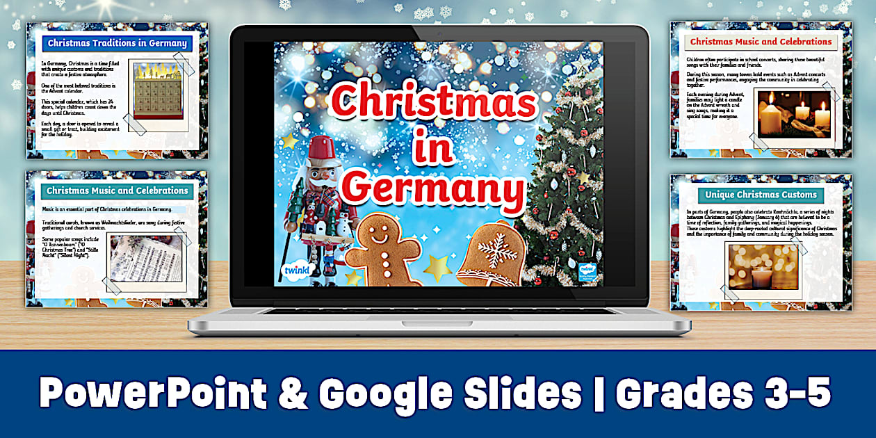 Christmas in Germany PowerPoint & Google Slides for 3rd-5th