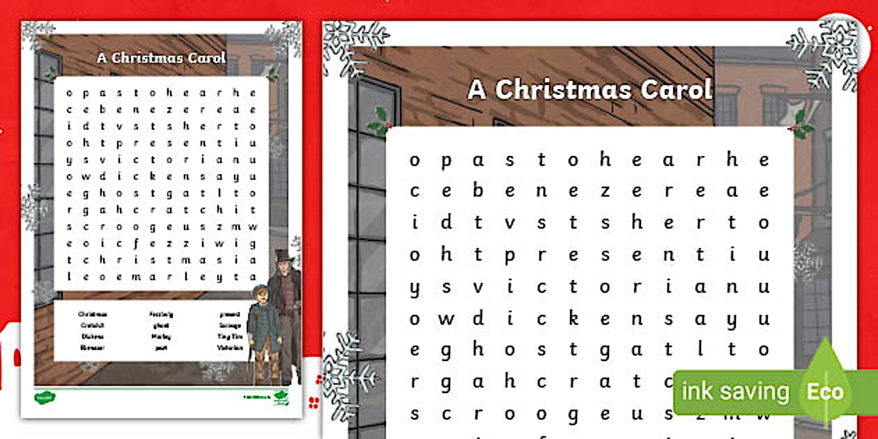 A Christmas Carol Word Search – KS2 Resource - Twinkl