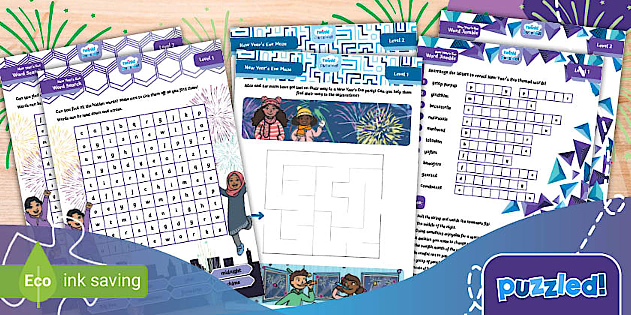 New Year's Eve Puzzle Pack | Twinkl Puzzled (teacher made)